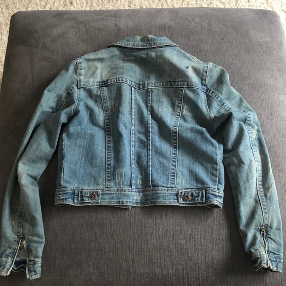 Vanilla Star | Jackets & Coats | Cropped Distressed Soft Jean Jacket S ...